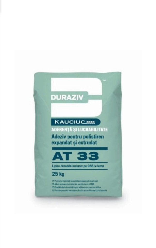 Duraziv AT 33 adeziv pentru polistiren expandat si extrudat, aditivat cu Kauciuc | Valshop